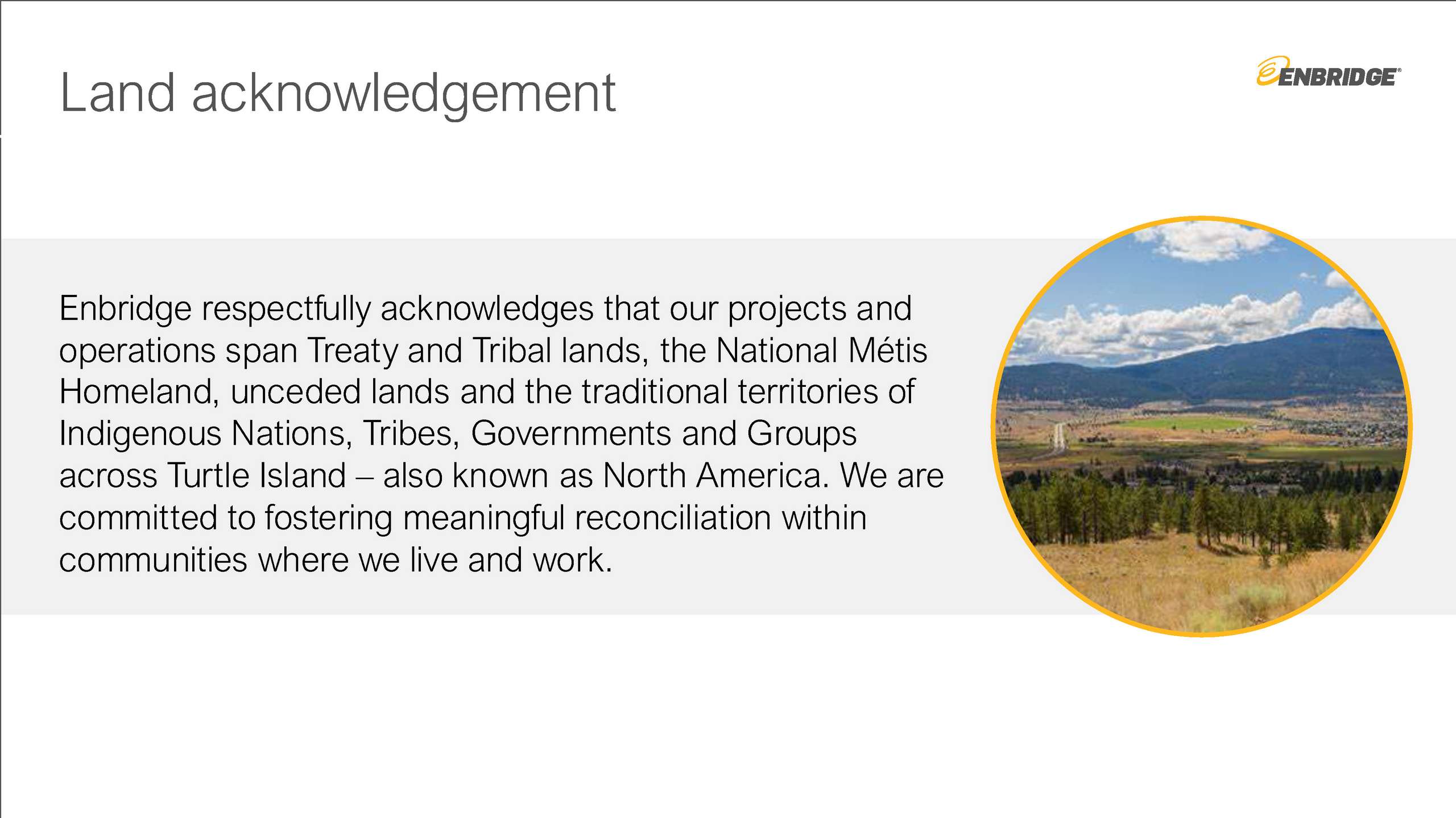 Enbridge - Sunrise Program