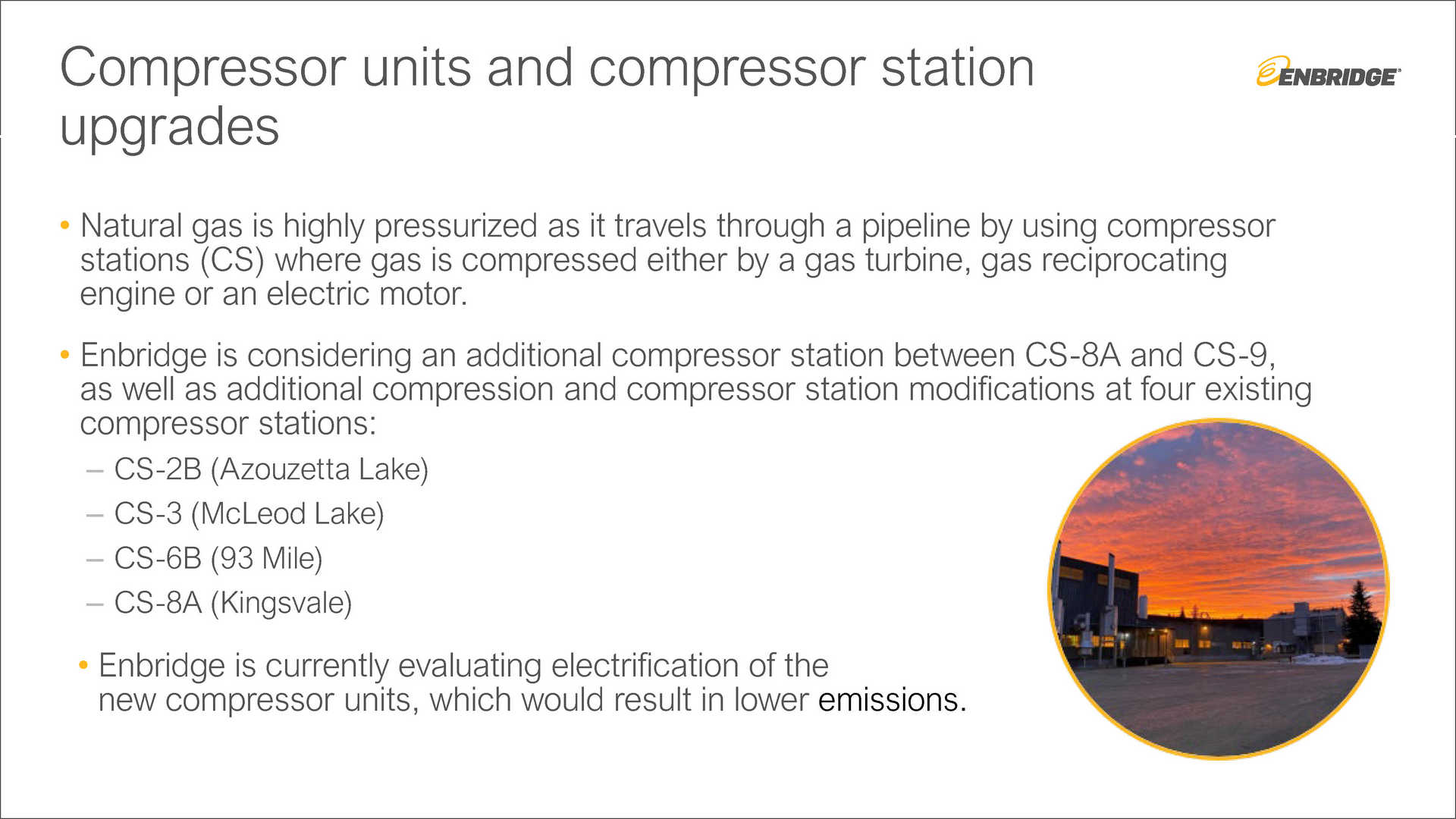Enbridge - Sunrise Program